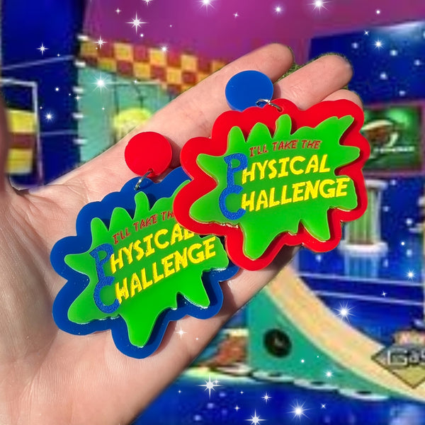 Double Dare Physical Challenge Dangle Earrings – The Foxy Hipster